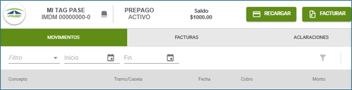 Tu Tag Pase prepago: activa tu TAG y comienza a viajar – PASE
